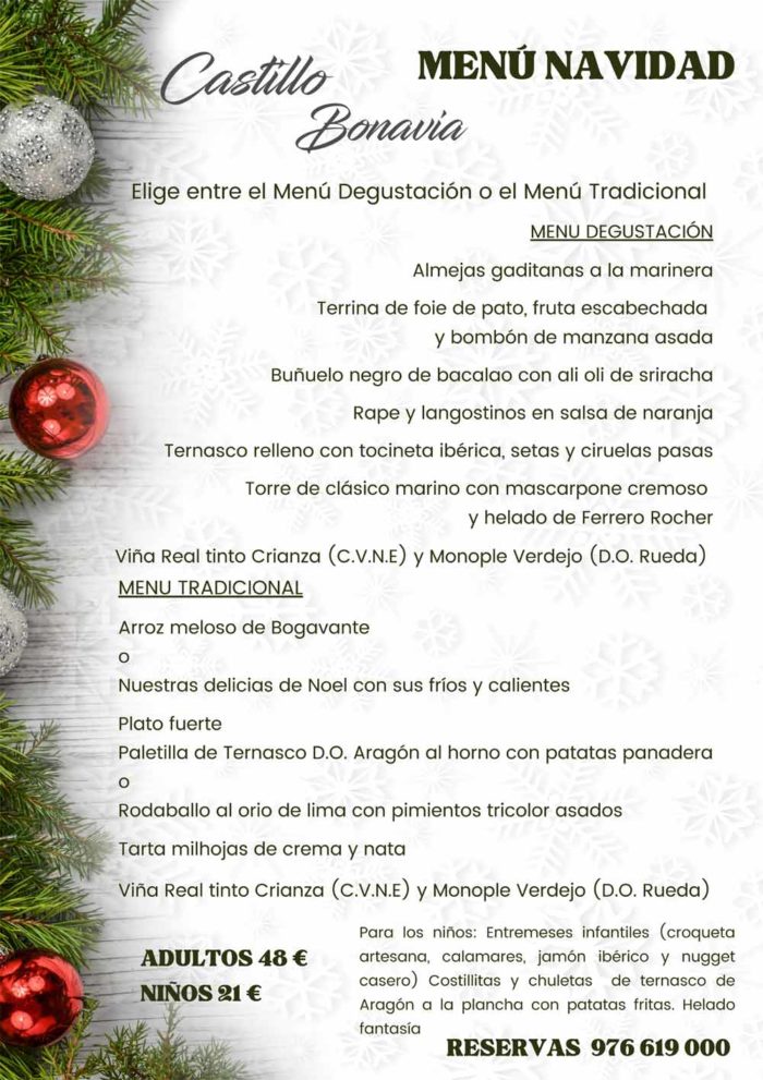 Un gran Menú para el Día de Navidad